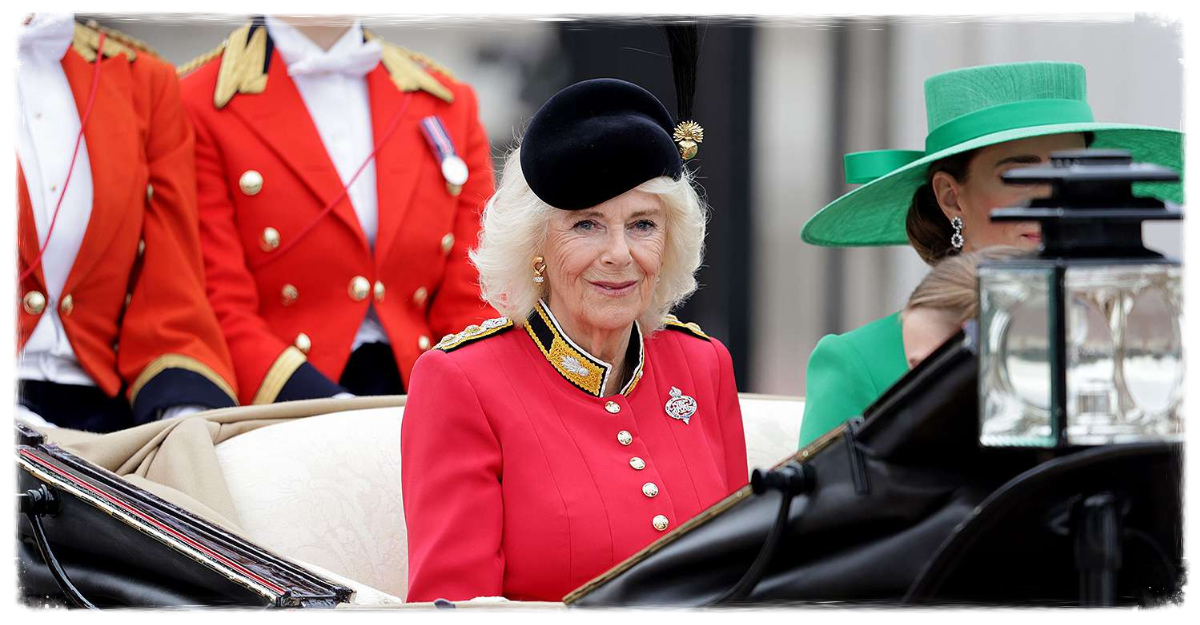 Fans Go Wild For Queen Camilla's Military-Inspired Red Dress - FHHRN