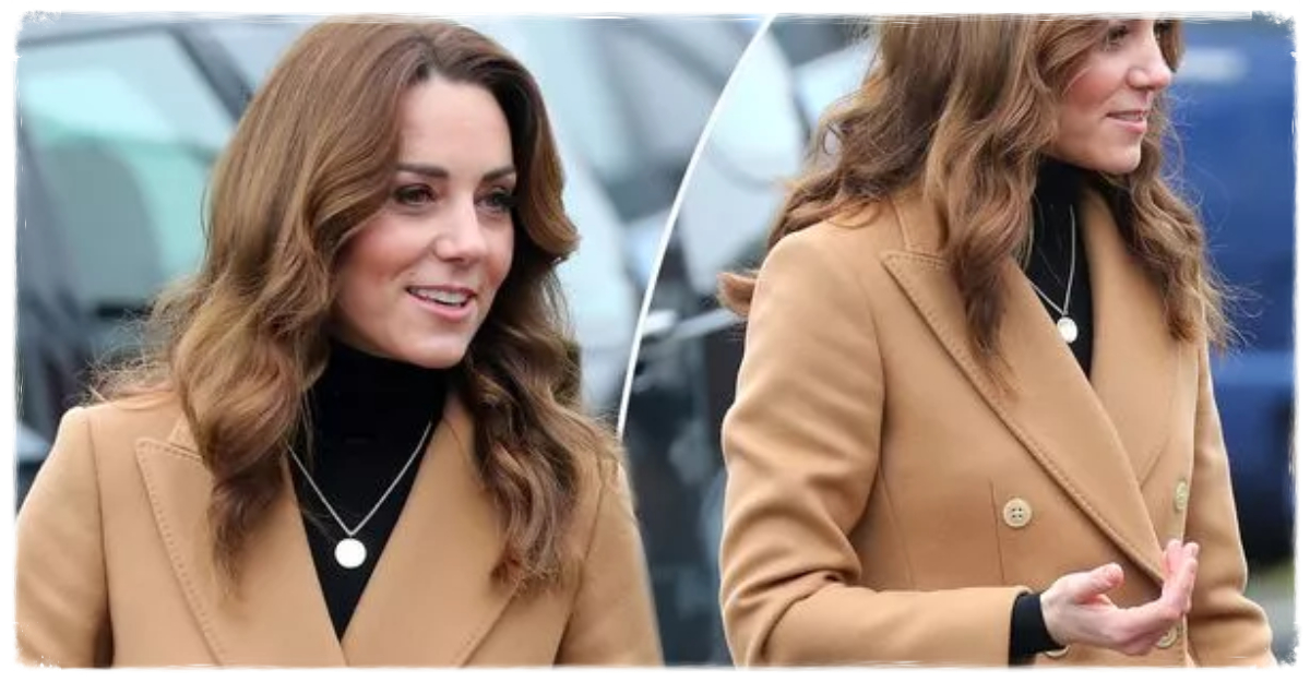 Princess Kate Wears £1,070 Gold Necklace Engraved With The Initials Of ...