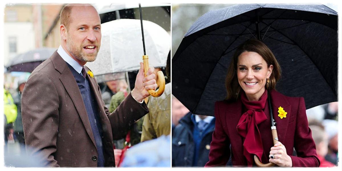 Princess Kate Shines in Maroon as She and Prince William Celebrate St ...